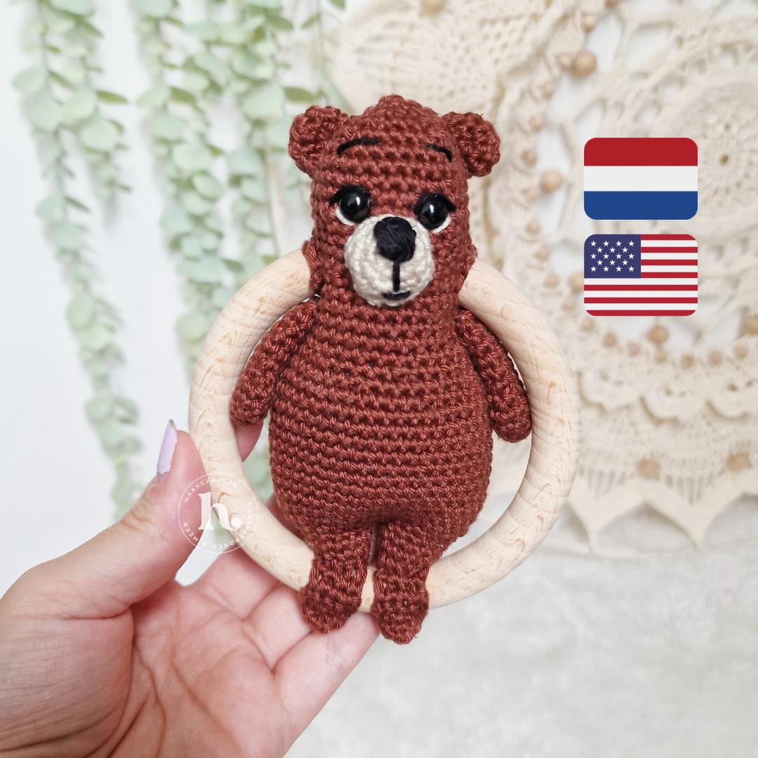 Rammelaar Bruine & Panda beer Haakpatroon NL/ENG – HaakChateau